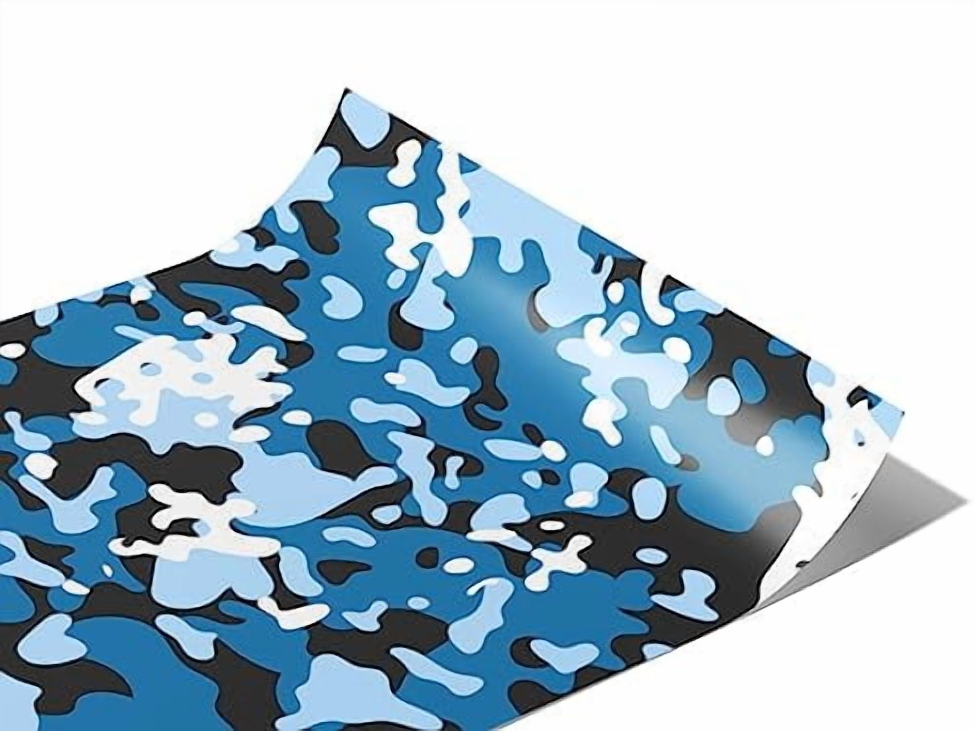 Rwraps Blue Camouflage Brandeis Multicam Matte Vinyl Film Wrap 59in x ...