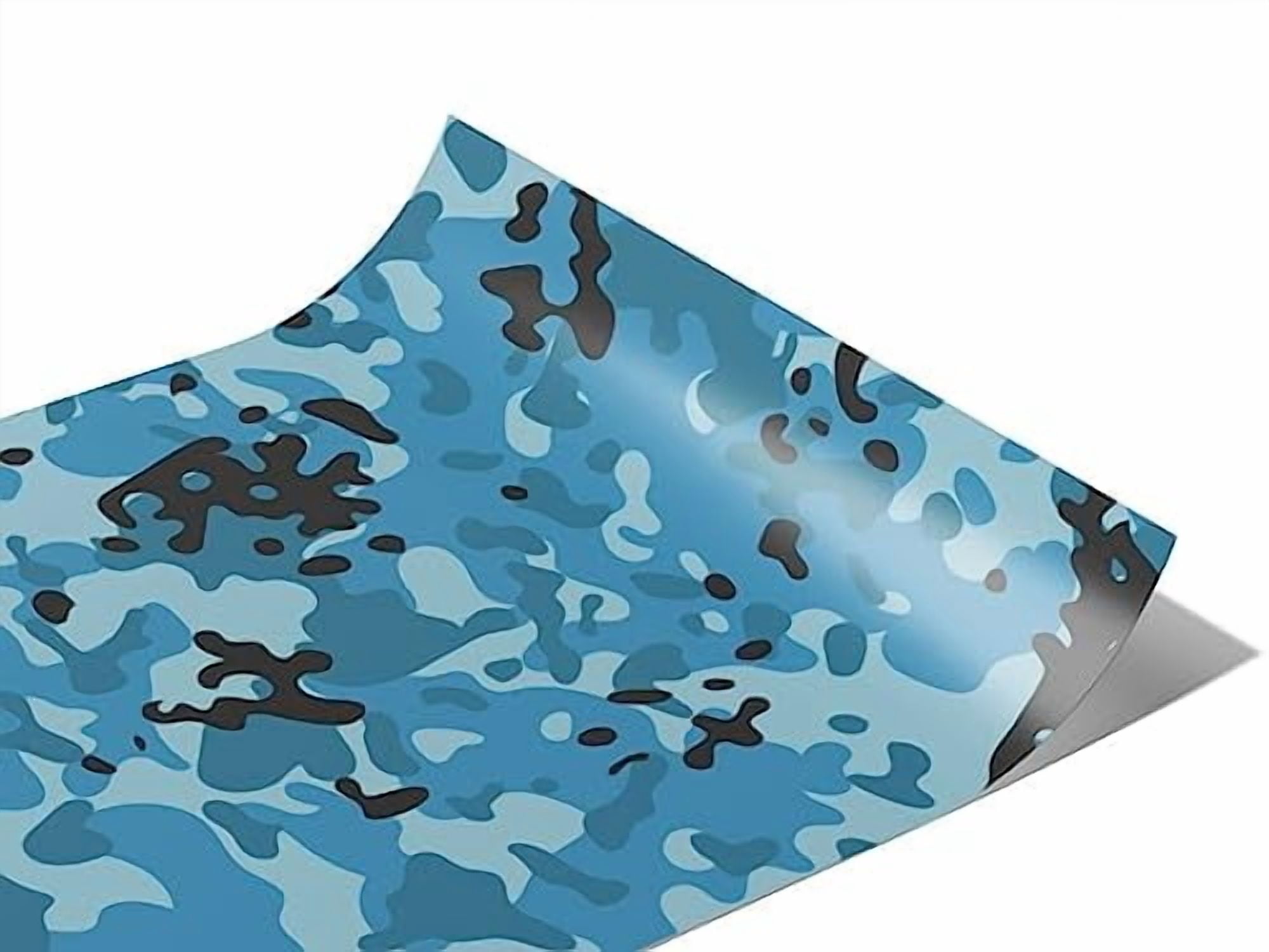 Rwraps Blue Camouflage Sky Multicam Gloss Vinyl Film Wrap 59in x 25ft ...