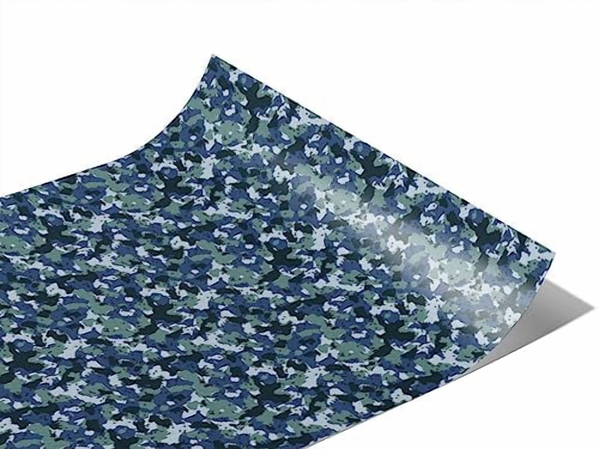 Rwraps Blue Camouflage Steel Marpat Matte Vinyl Film Wrap 59in x 3ft ...