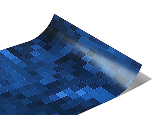 Rwraps Blue Pixel Astro Navy Matte Vinyl Film Wrap 59in x 24ft Vinyl ...