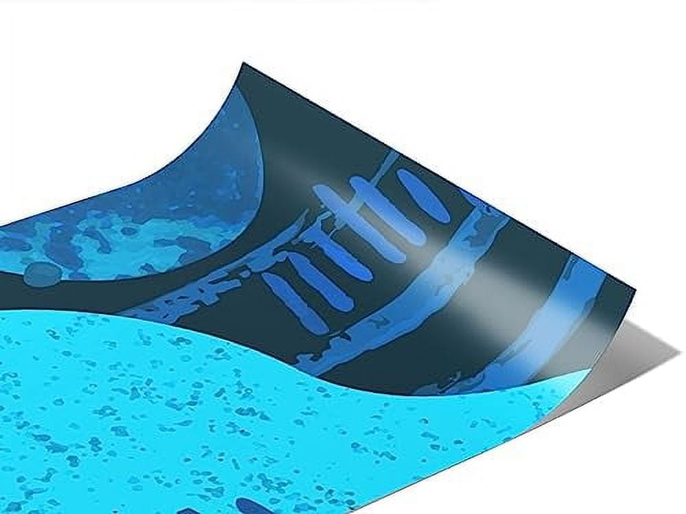 Rwraps Blue Watercolor Daring Escapades Gloss Vinyl Film Wrap 59in x ...
