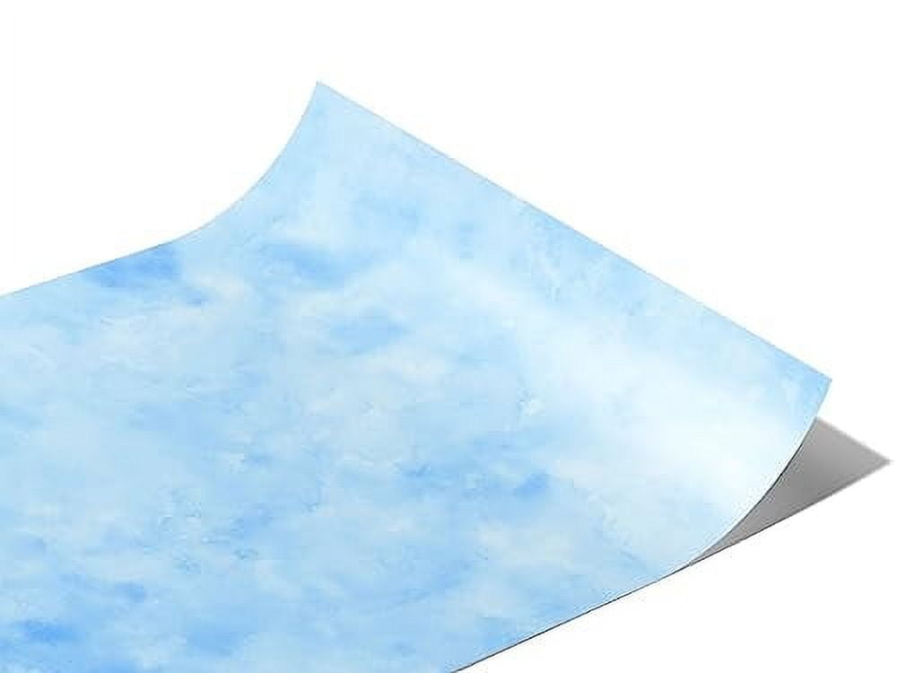 Rwraps Blue Watercolor Goodbye Blue Gloss Vinyl Film Wrap 59in x 5ft ...