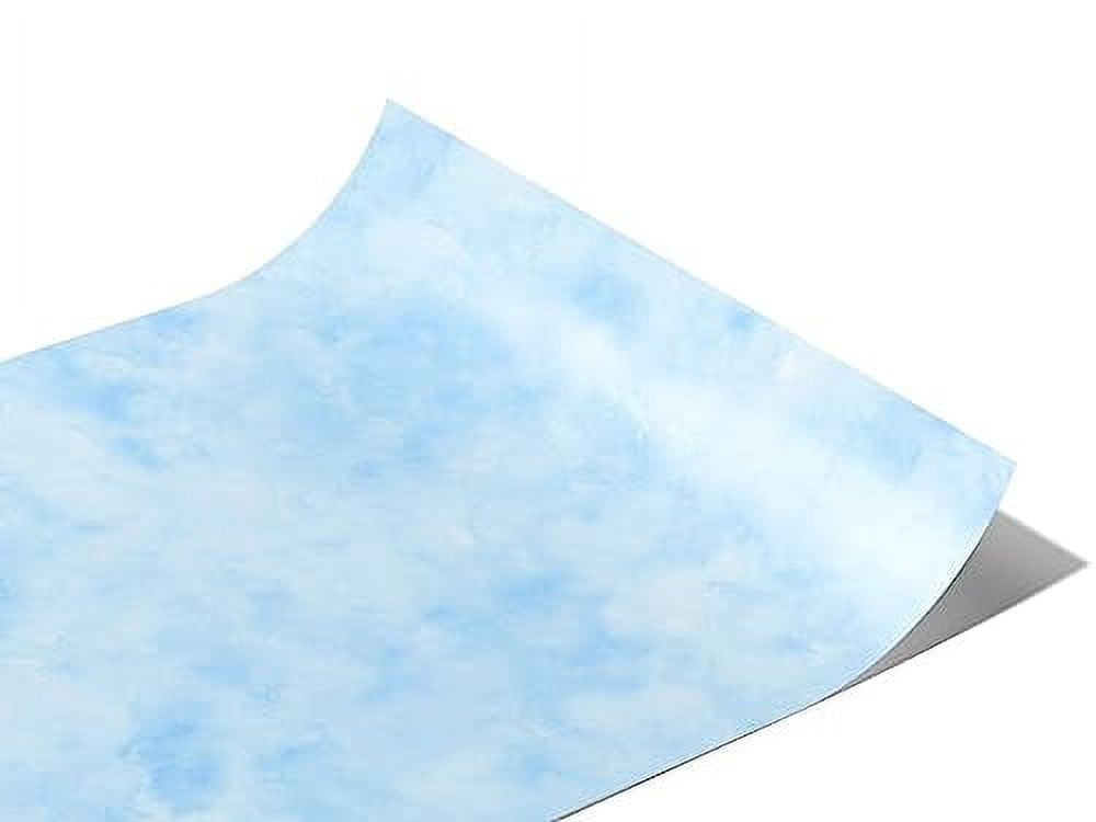 Rwraps Blue Watercolor One Try Gloss Vinyl Film Wrap 59in x 7ft Vinyl ...