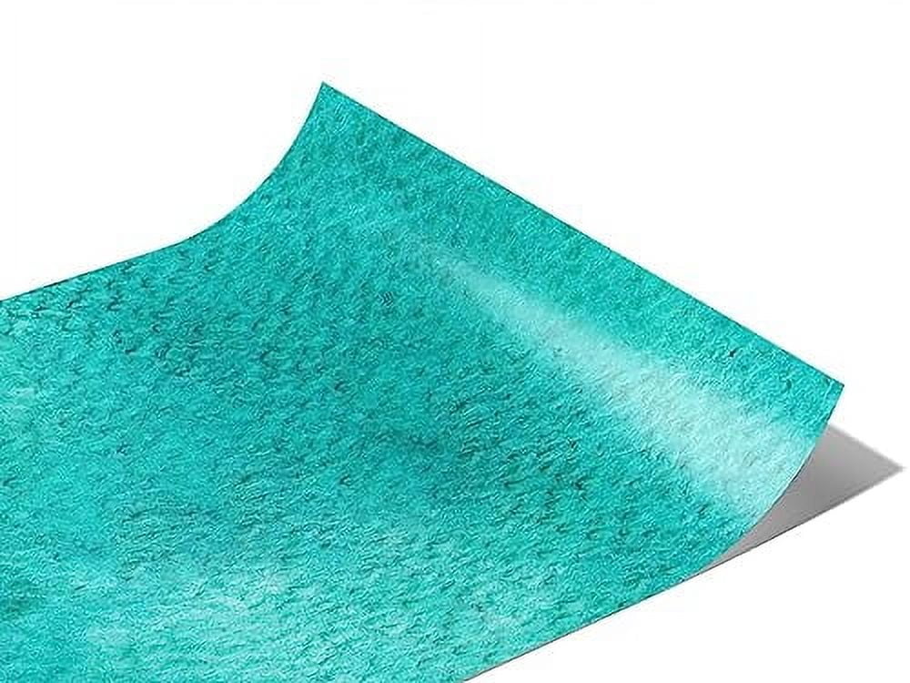 Rwraps Blue Watercolor Teal Tang Gloss Vinyl Film Wrap 59in x 23ft ...