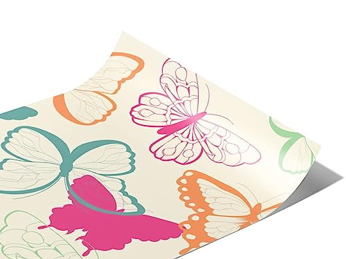 Rwraps Butterfly Groovy Vibes Gloss Vinyl Film Wrap 59in x 11ft Vinyl ...