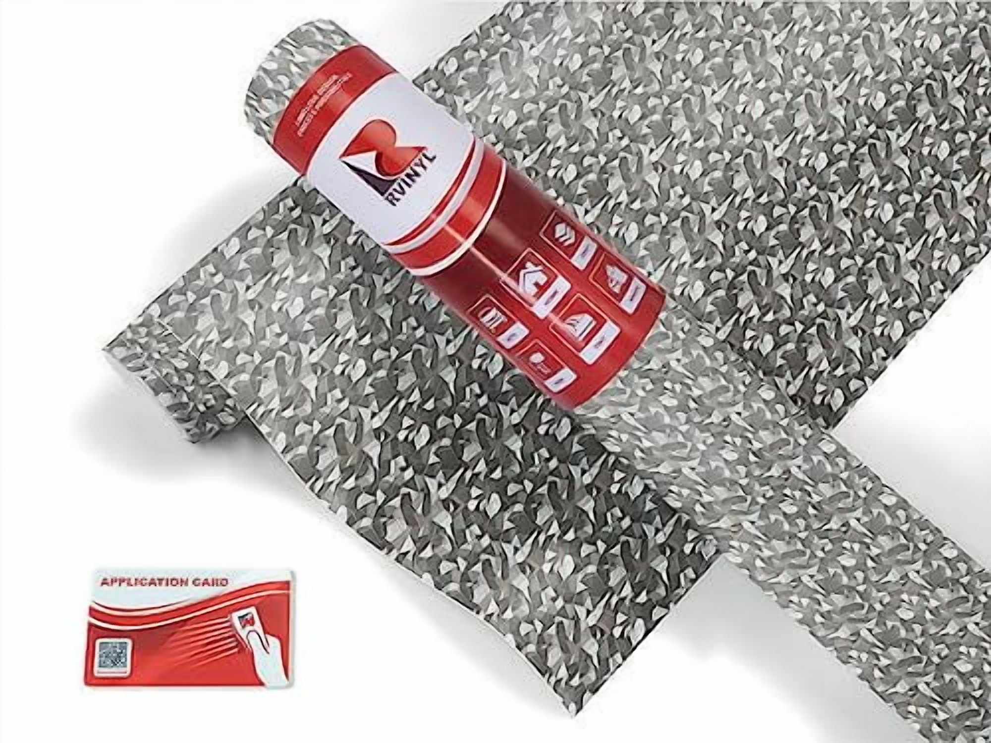 Rwraps Car Film Vinyl Adhesive Wrap Sheet 3D Fractal Silver 9207 - 5ft ...