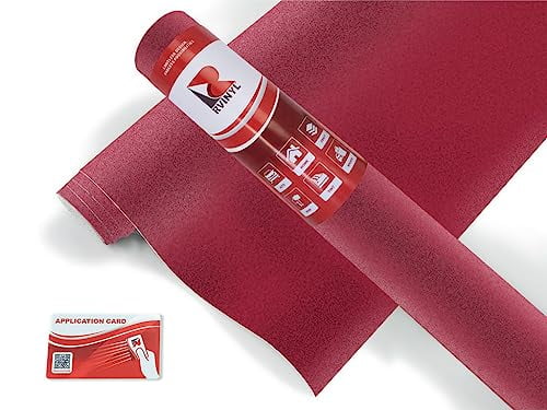 Rwraps Car Film Vinyl Adhesive Wrap Sheet Roll Velvet Red VEL-003 - 53 ...