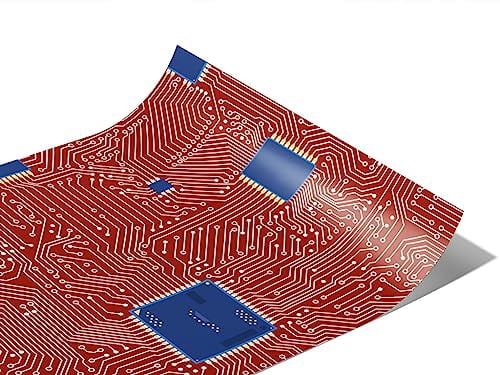 Rwraps Circuit Board Technology Hot Chips Gloss Vinyl Film Wrap 59in x ...