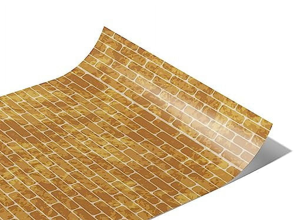 Rwraps Classic Brick Buff Orange Matte Vinyl Film Wrap 59in x 6ft Vinyl ...