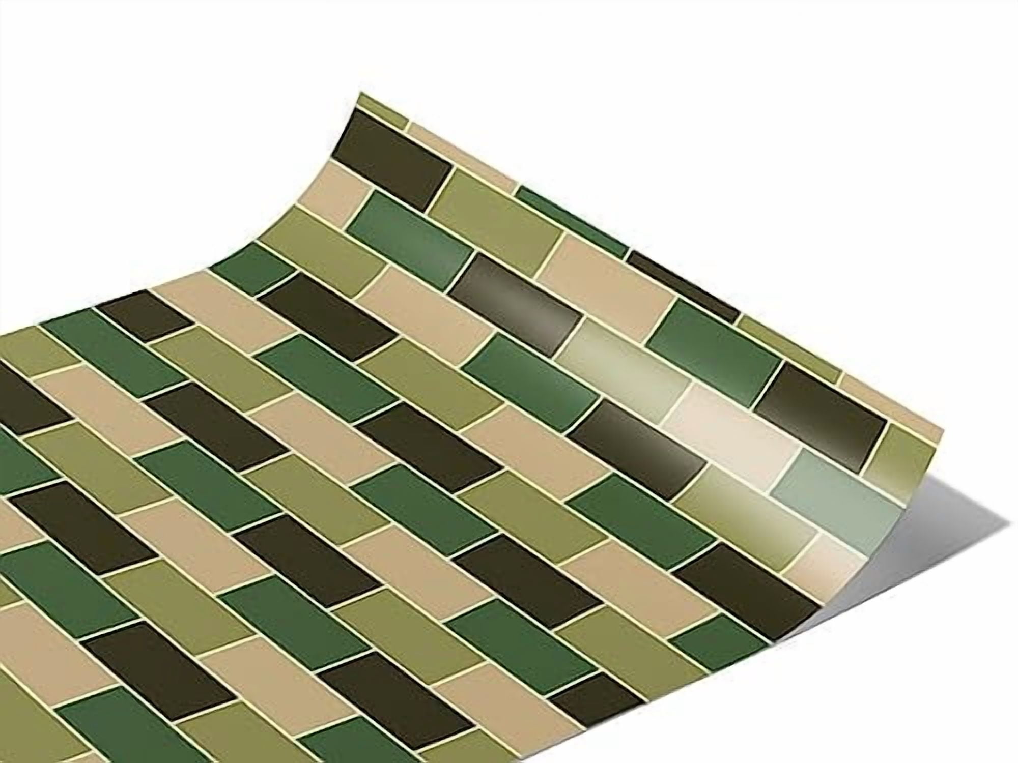 Rwraps Classic Brick Olive Green Matte Vinyl Film Wrap 59in x 19ft ...