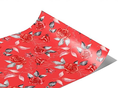 Rwraps Classic Floral Aphrodite Rose Matte Vinyl Film Wrap 59in x 13ft ...