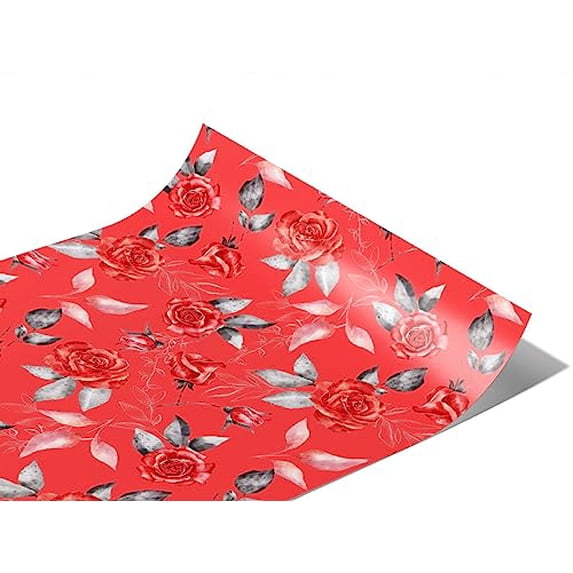 Rwraps Classic Floral Aphrodite Rose Matte Vinyl Film Wrap 59in x 4ft ...