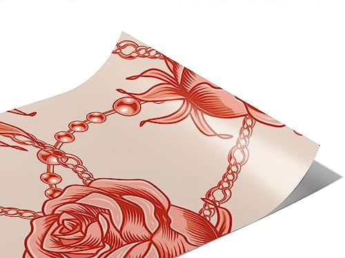 Rwraps Classic Floral Love Chains Matte Vinyl Film Wrap 59in x 2ft ...