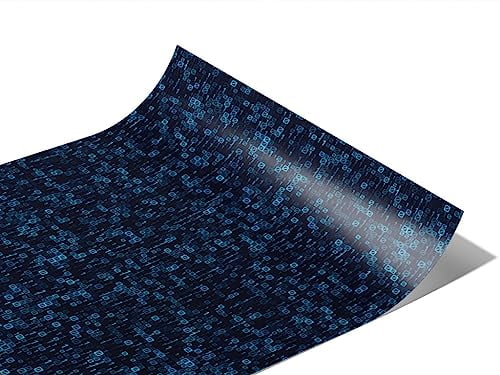 Rwraps Coding Technology Blue Matrix Gloss Vinyl Film Wrap 59in x 11ft ...
