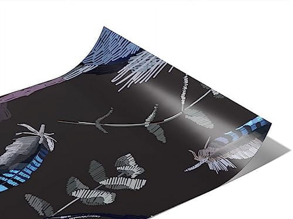 Rwraps Cranes Birds Midnight Storks Gloss Vinyl Film Wrap 59in x 12ft ...