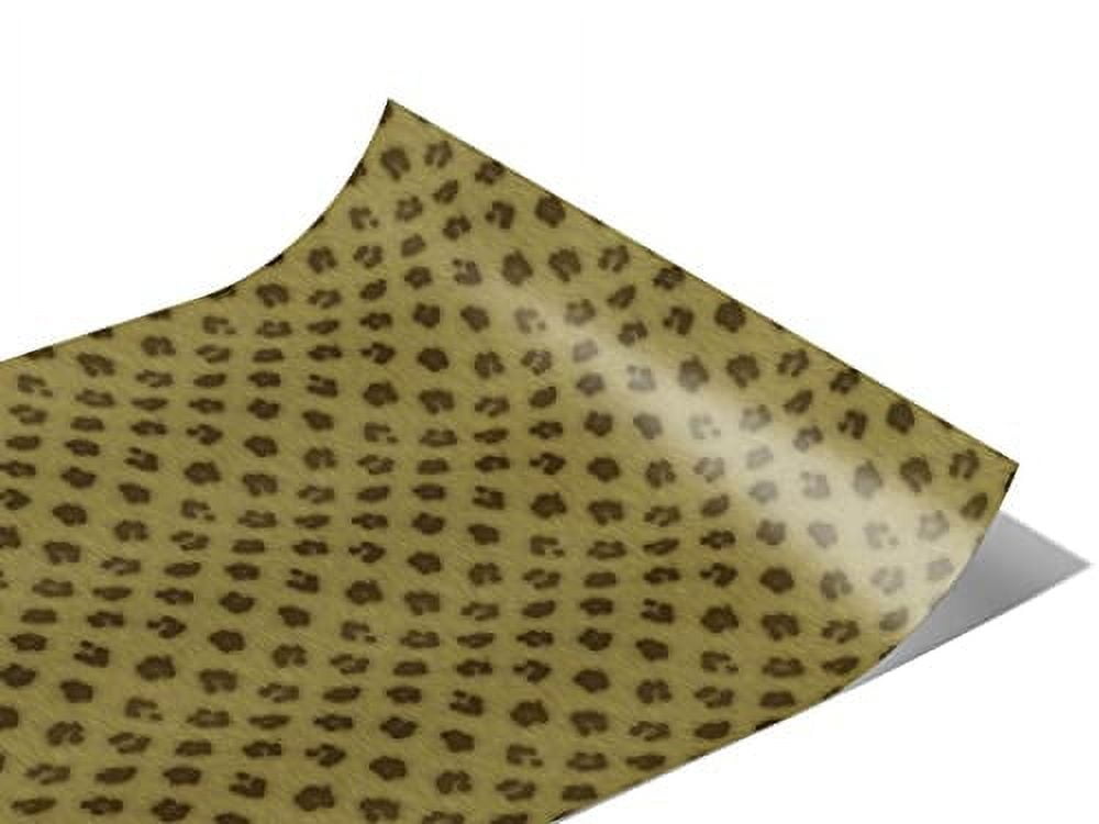Rwraps Cyber Green Cheetah Gloss Vinyl Film Wrap 59in x 1ft Vinyl ...
