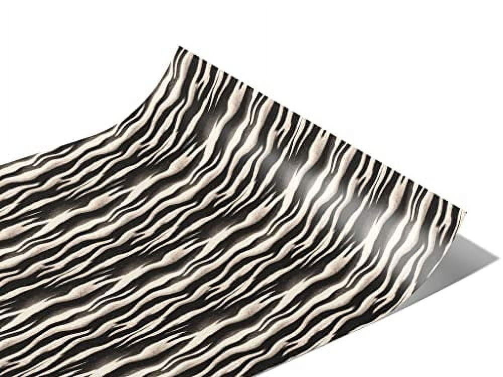 Rwraps Cyber Zebra Gloss Vinyl Film Wrap 59in x 5ft Vinyl Vehicle Car ...