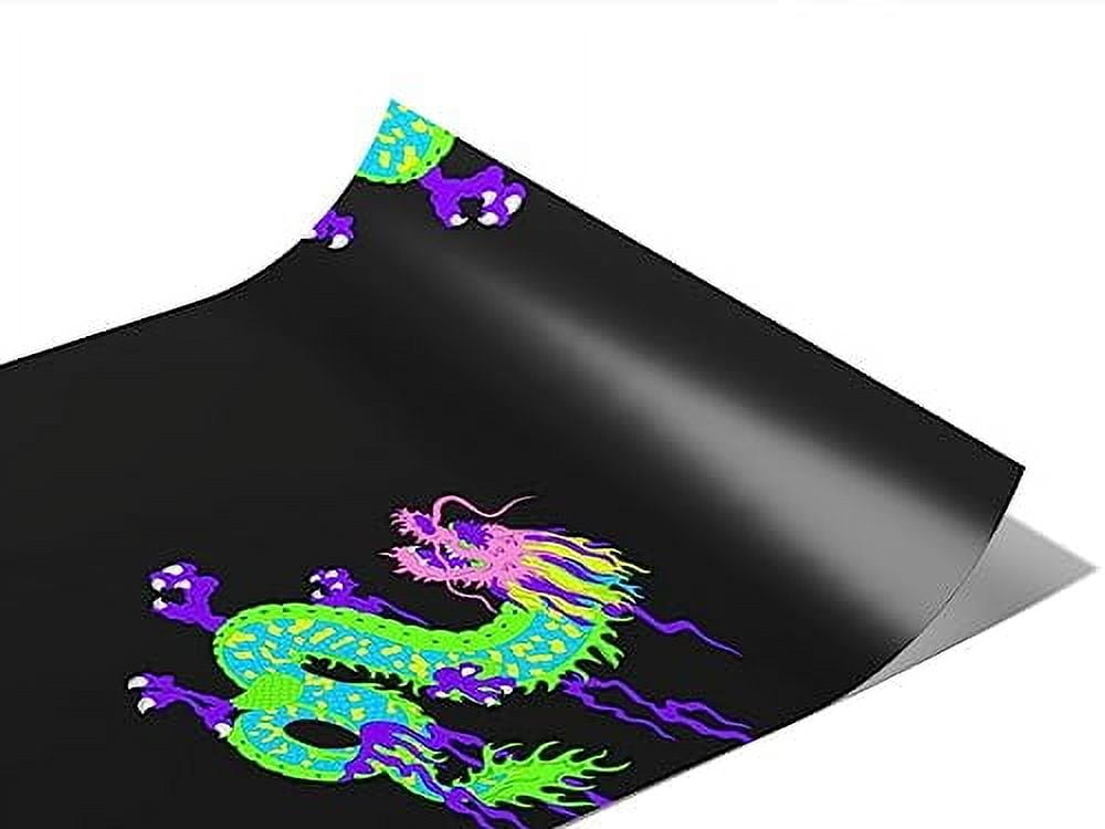 Rwraps Dragon Neon Aggression Matte Vinyl Film Wrap 59in x 26ft Vinyl ...