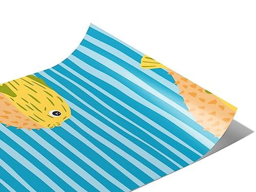 Rwraps Fish Pufferfish Journey Gloss Vinyl Film Wrap 59in x 17ft Vinyl ...