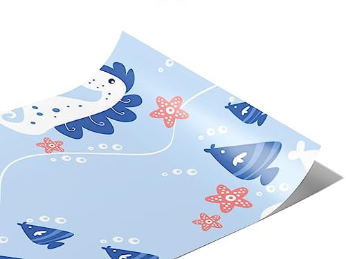 Rwraps Fish Seahorse Horde Gloss Vinyl Film Wrap 59in x 10ft Vinyl ...