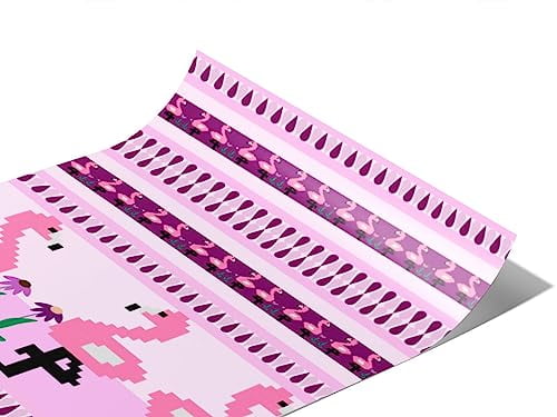 Rwraps Flamingos Birds Pixelated Ibis Gloss Vinyl Film Wrap 59in x 19ft ...