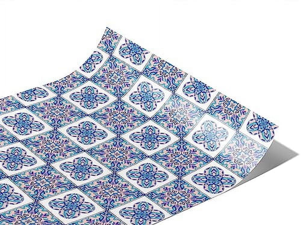 Rwraps Floral Tile Hydrangea Matte Vinyl Film Wrap 59in x 6ft Vinyl ...