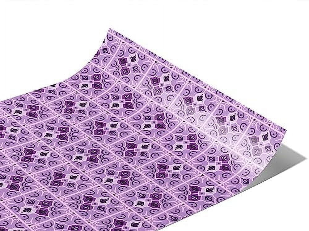 Rwraps Floral Tile Sweet Rocket Matte Vinyl Film Wrap 59in x 26ft Vinyl ...