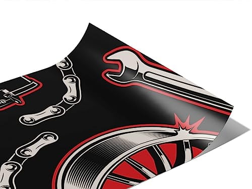 Rwraps Gearhead Chained Rims Matte Vinyl Film Wrap 59in x 6ft Vinyl ...