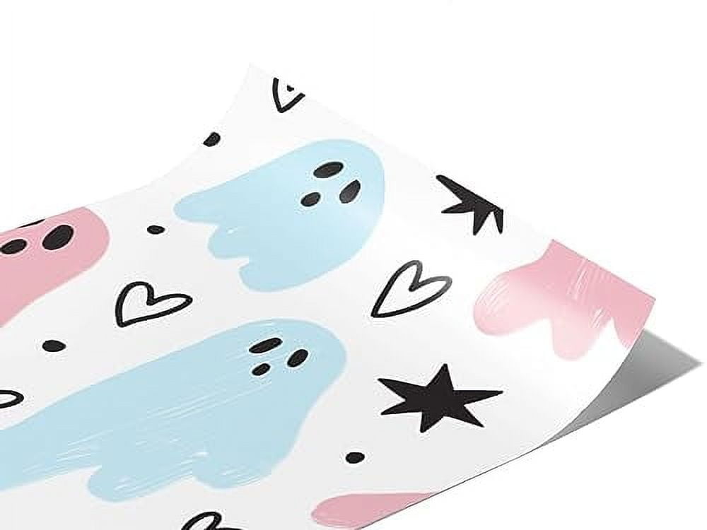 Rwraps Ghost Girly Ghosties Matte Vinyl Film Wrap 59in x 6ft Vinyl ...
