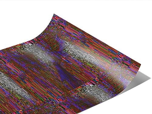 Rwraps Glitch Technology Red Distortion Gloss Vinyl Film Wrap 59in x ...