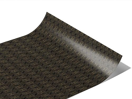 Rwraps Gold Art Deco Pendant Stones Gloss Vinyl Film Wrap 59in x 6ft ...