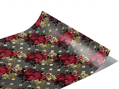 Rwraps Gothic Magenta Ranunculus Gloss Vinyl Film Wrap 59in x 21ft ...