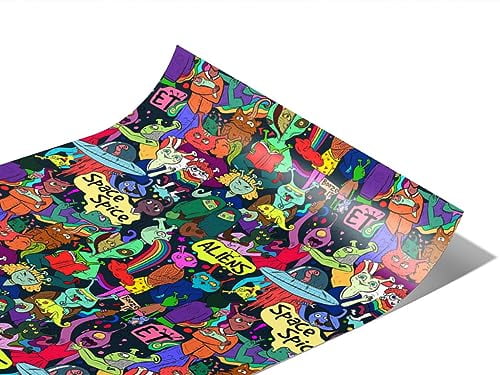 Rwraps Graffiti Foolish Paradise Matte Vinyl Film Wrap 59in x 24ft ...