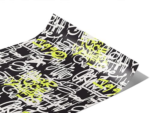 Rwraps Graffiti Neon Realness Matte Vinyl Film Wrap 59in x 14ft Vinyl ...
