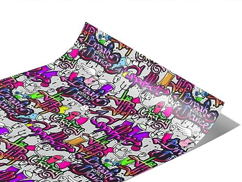 Rwraps Graffiti Painted Touch Matte Vinyl Film Wrap 59in x 5ft Vinyl ...