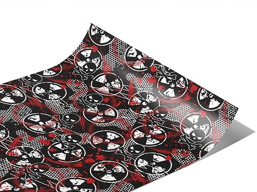 Rwraps Graffiti Radioactive Red Matte Vinyl Film Wrap 59in x 12ft Vinyl ...