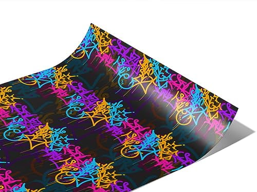 Rwraps Graffiti Slick Layers Matte Vinyl Film Wrap 59in x 18ft Vinyl ...