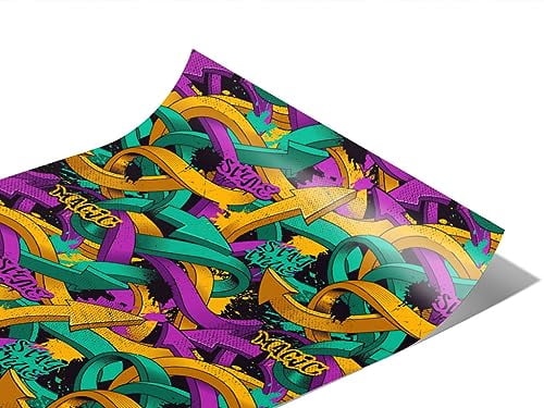 Rwraps Graffiti Small Burner Matte Vinyl Film Wrap 59in x 6ft Vinyl ...