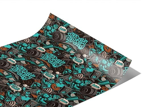 Rwraps Graffiti Subway Tunnels Matte Vinyl Film Wrap 59in x 8ft Vinyl ...