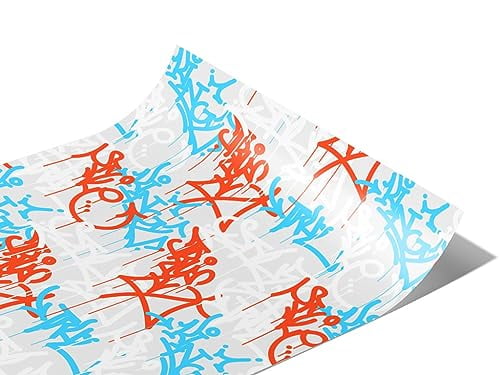 Rwraps Graffiti True Style Matte Vinyl Film Wrap 59in x 12ft Vinyl ...