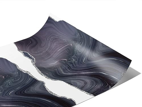 Rwraps Gray Agate Gemstone Turritella Fossil Matte Vinyl Film Wrap 59in ...