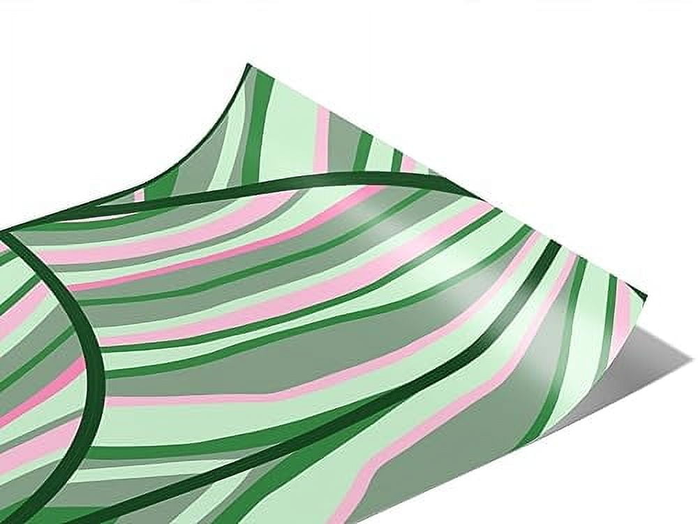 Rwraps Green Art Deco Bubbling Pods Matte Vinyl Film Wrap 59in x 23ft ...