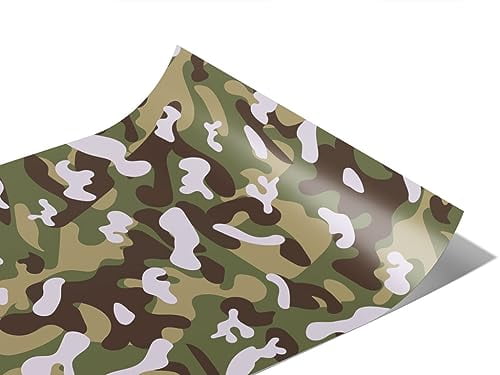 Rwraps Green Camouflage Moss DPM Matte Vinyl Film Wrap 59in x 8ft Vinyl ...