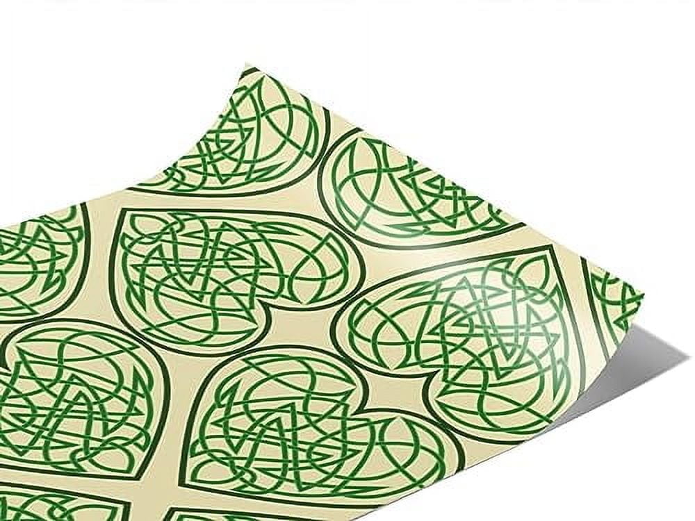 Rwraps Green Heart Celtic Agonies Matte Vinyl Film Wrap 59in x 7ft ...