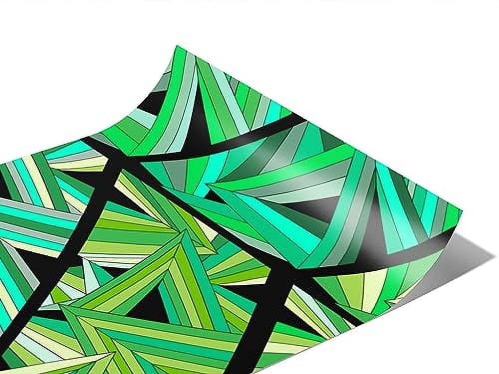 Rwraps Green Mosaic Pastel Prism Matte Vinyl Film Wrap 59in x 10ft ...