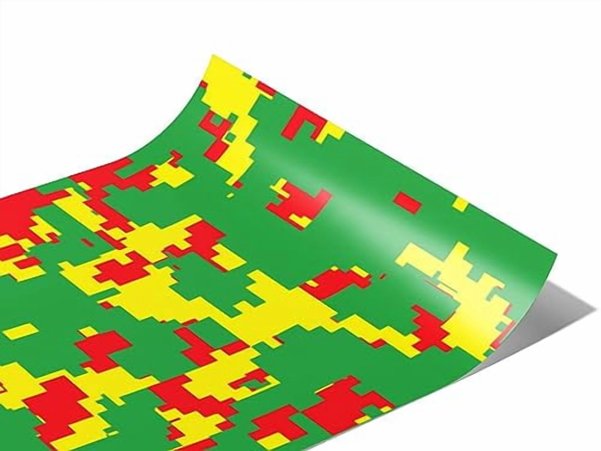 Rwraps Green Pixel Rasta Camo Gloss Vinyl Film Wrap 59in x 24ft Vinyl ...