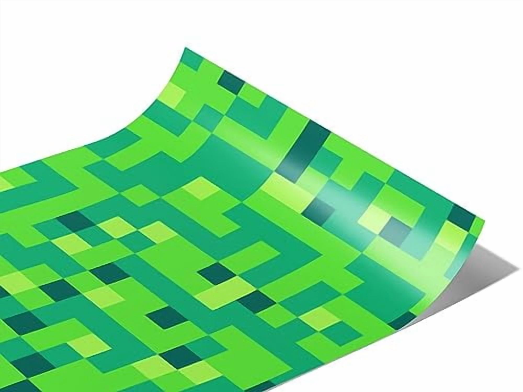Rwraps Green Pixel Screamin Good Matte Vinyl Film Wrap 59in x 5ft Vinyl ...