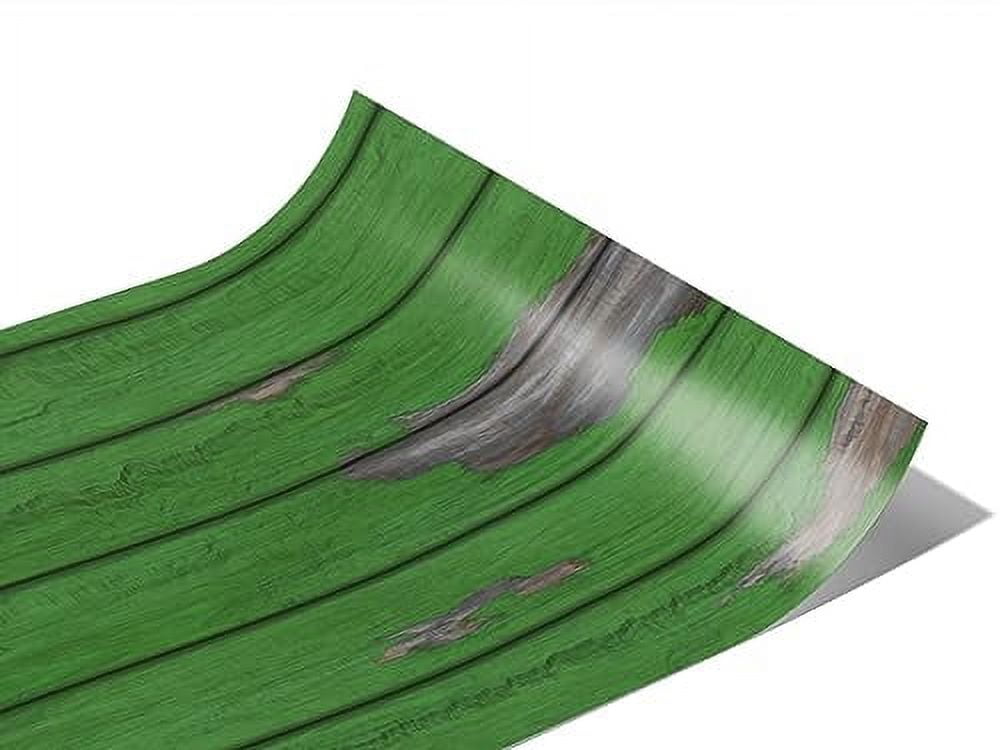 Rwraps Green Wood Plank Distressed Mantis Matte Vinyl Film Wrap 59in x ...