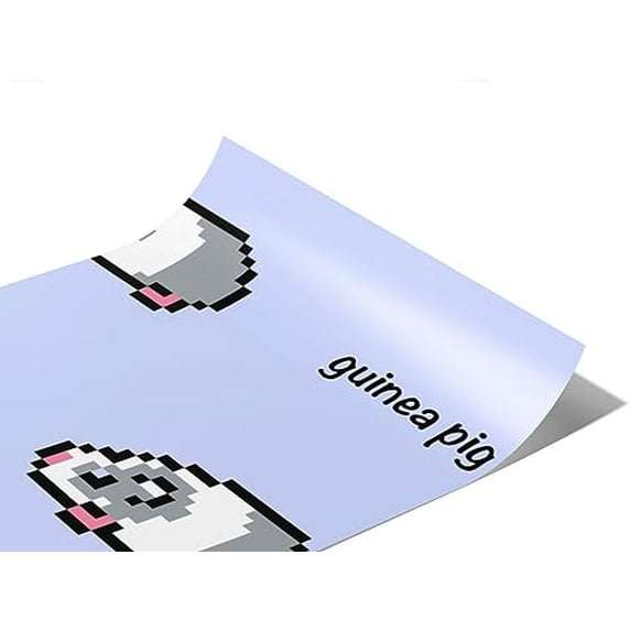 Rwraps Guinea Pig and Hamster Pixel Cavy Matte Vinyl Film Wrap 59in x ...