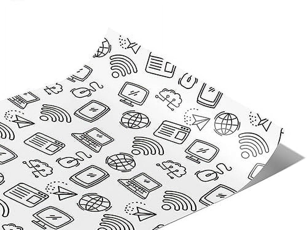 Rwraps Hardware Technology Information Super-Highway Matte Vinyl Film ...